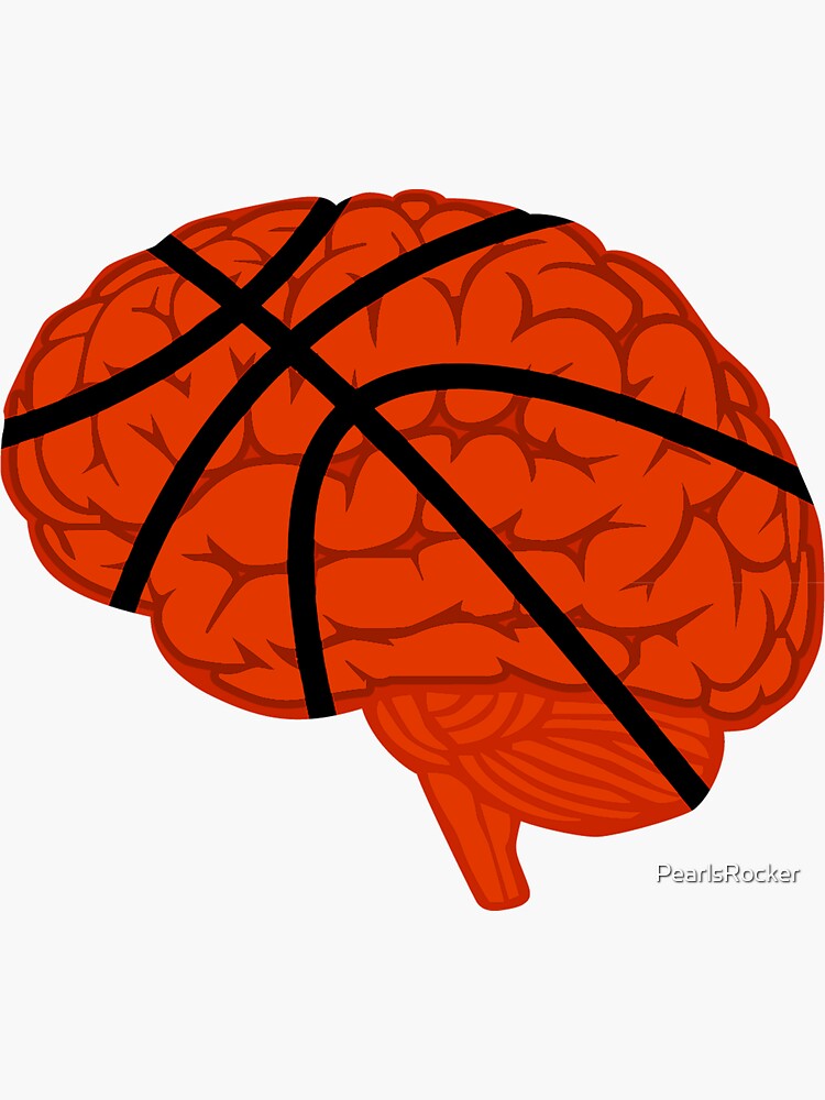 "Basketball Brain ! Sports Fitness Player" Sticker for Sale by ...