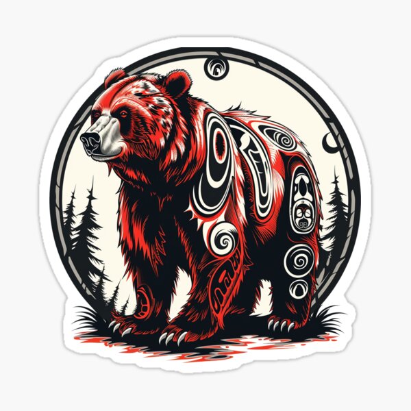 "Wild Spirit: Native American-Inspired Bear Art for Your Cool Gear ...