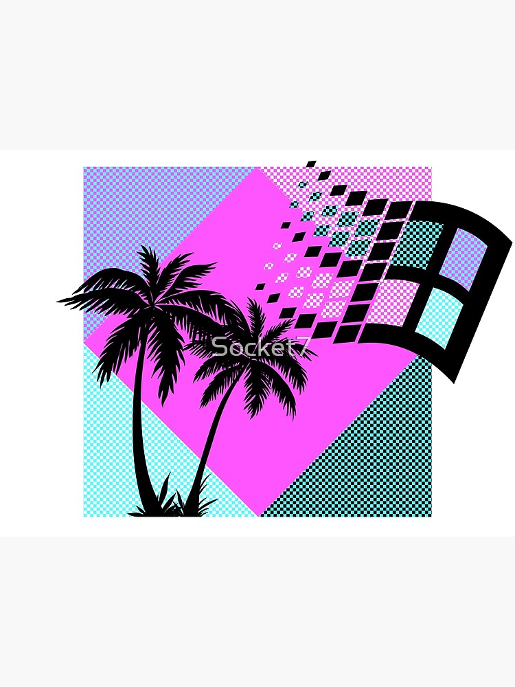 "Windows 95 CGA Vaporwave" Poster by Socket7 | Redbubble