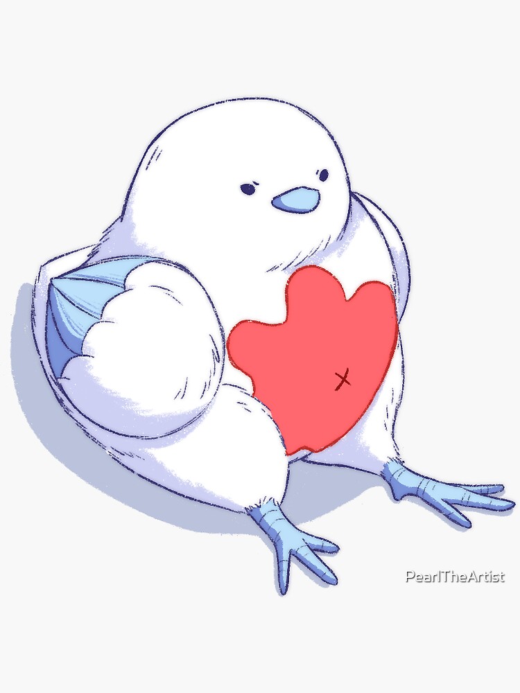 "Punishing Bird Fat Pigeon Sit 2" Sticker for Sale by PearlTheArtist ...