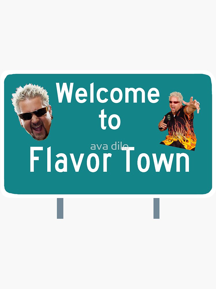 "guy fieri, flavortown" Sticker for Sale by adilo | Redbubble