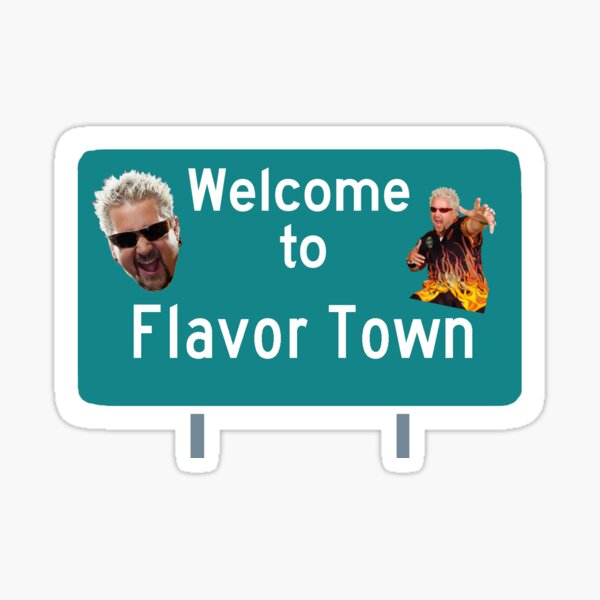 "guy fieri, flavortown" Sticker for Sale by adilo | Redbubble