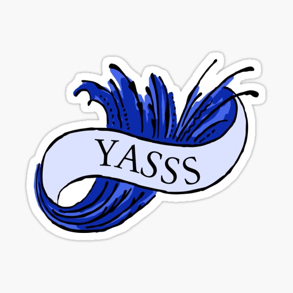 "Yasss" Sticker by adziegiel | Redbubble