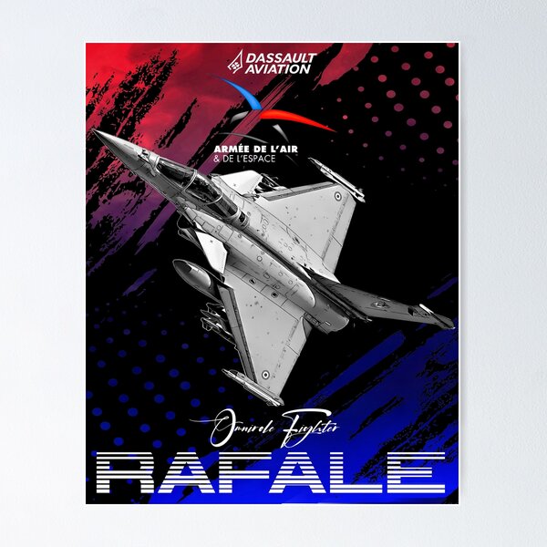 "Dassault Rafale Avion de Chasse Armée de l'air Française" Poster for ...