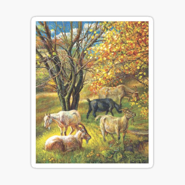 "GOATS" Sticker for Sale by AleksARTua | Redbubble