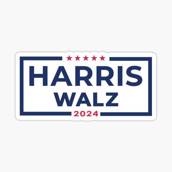 "Harris Walz 2024 Kamala Harris Tim Walz" Sticker for Sale by nzofin ...