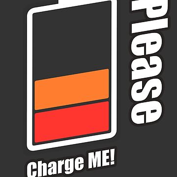 "Please charge ME!,i'm Low Batterry,plug or hug to me Please" Sticker ...