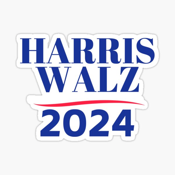"Harris Walz 24, Harris Walz 2024 #2" Sticker for Sale by SalahBlt ...