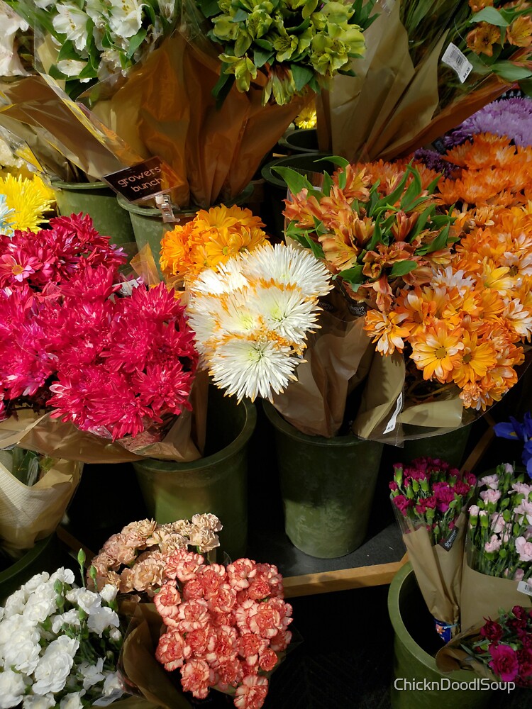 "Colorful Flower Shop" Sticker for Sale by ChicknDoodlSoup | Redbubble