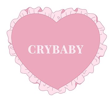 "crybaby" Sticker for Sale by FeminineAura | Redbubble