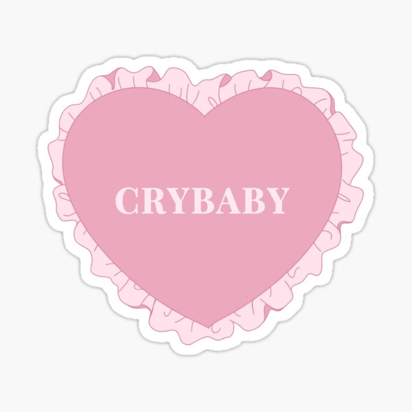 "crybaby" Sticker for Sale by FeminineAura | Redbubble