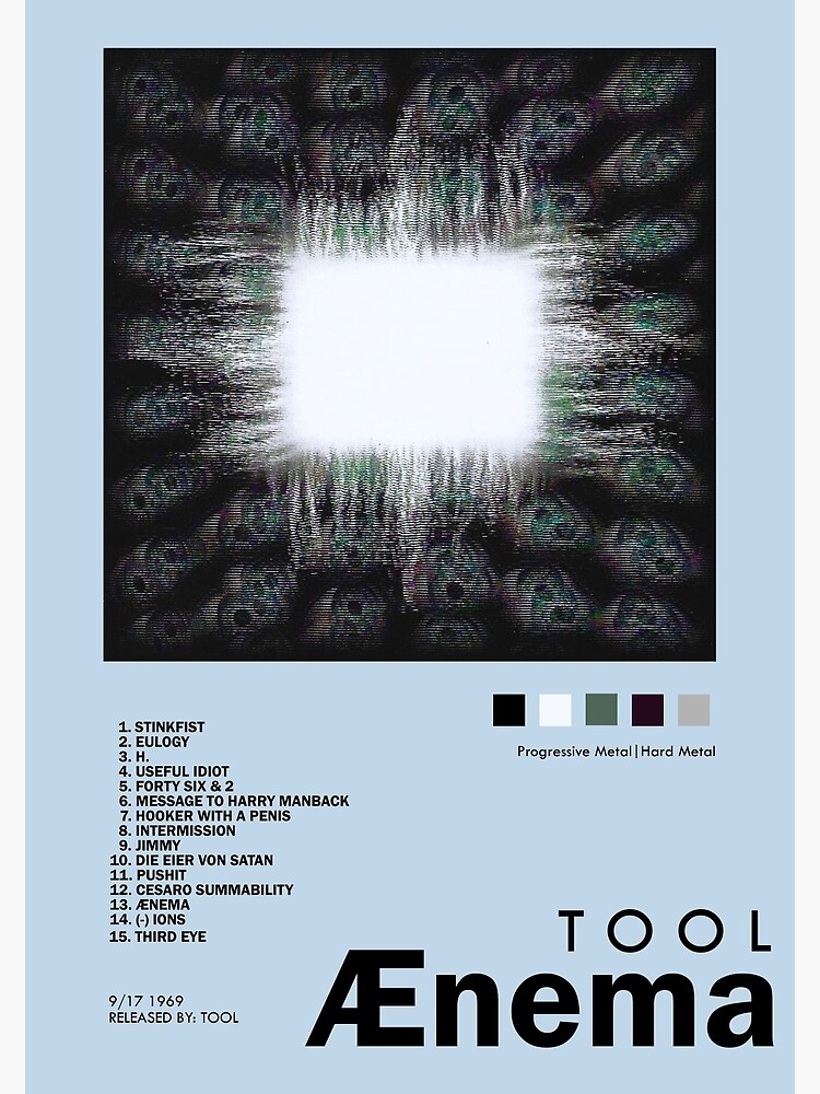 "TOOL Ænima Poster" Poster for Sale by TJMuttonChops | Redbubble