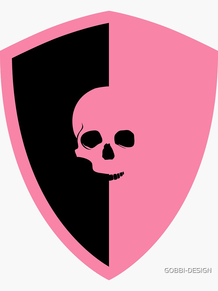 "Death Cheaters Guild | D.C.G. Crest • Pink " Sticker for Sale by GOBBI ...