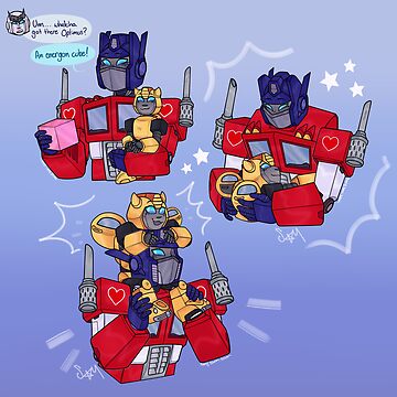 "Dadimus Prime & lil Bee" Sticker by SamySamSam | Redbubble