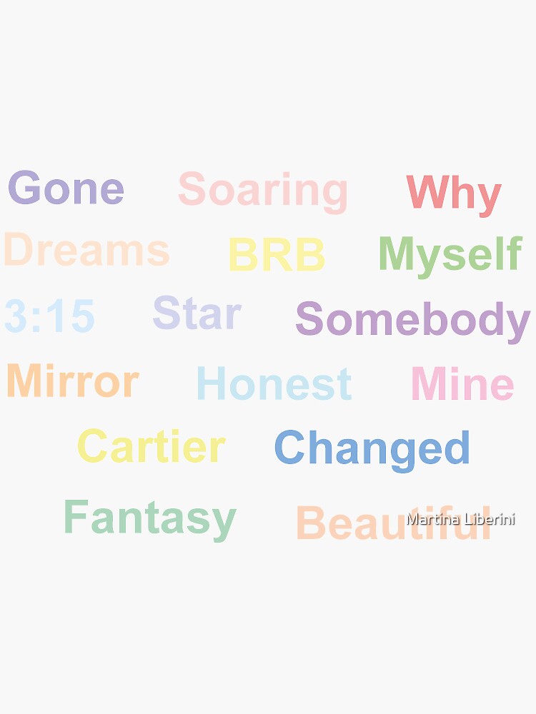 "Bazzi - Cosmic" Sticker for Sale by Martina Liberini | Redbubble