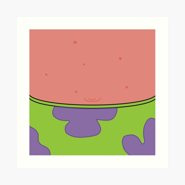 "Patrick Star Belly Button." Art Print for Sale by justDAWSON | Redbubble