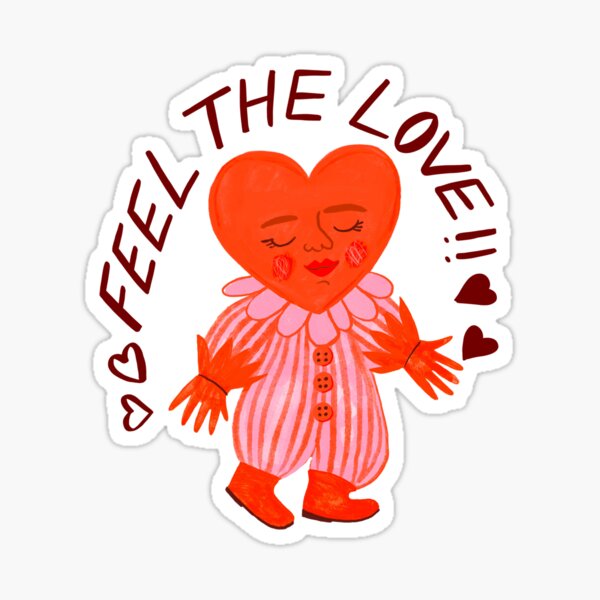 "Feel The Love - Whimsical Heart Character Design by illustrator jemma ...