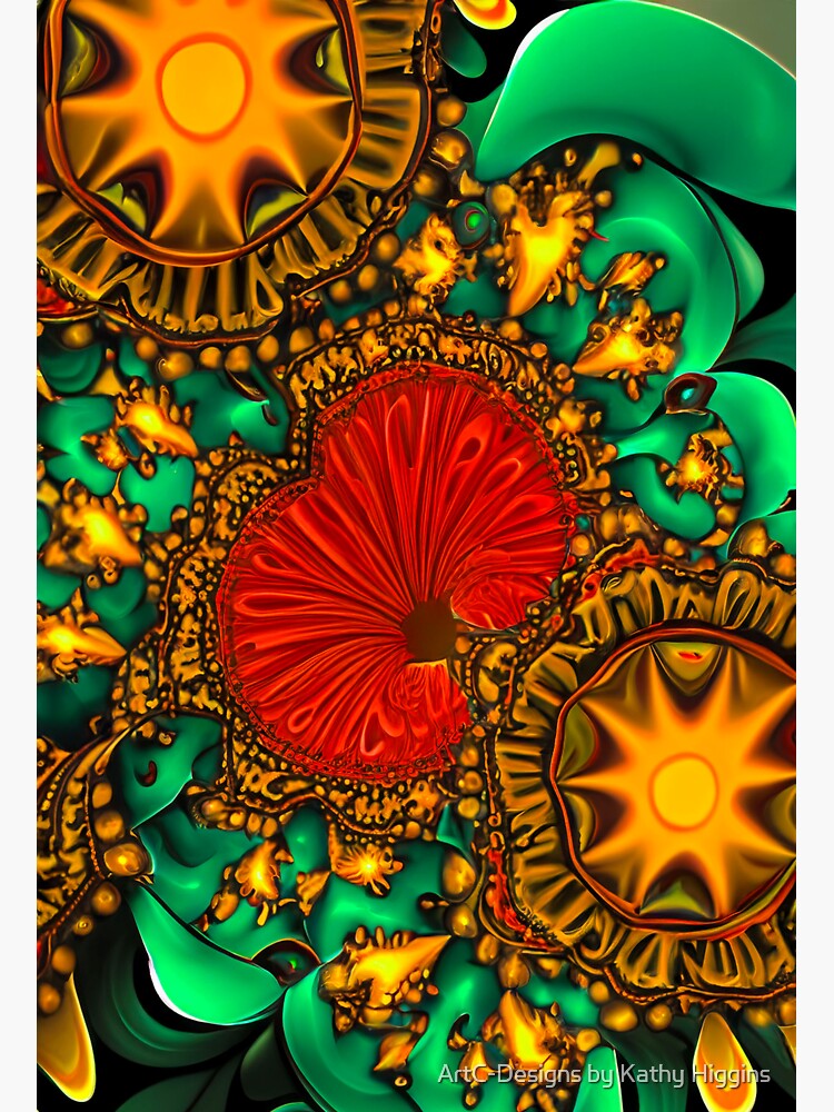 "Kaleidoscope Gold Mirage" Sticker for Sale by artCdesignsKH | Redbubble
