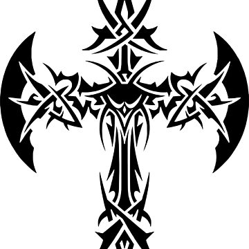 "Bladee Drain Gang Cold Visions Cross" Sticker for Sale by 3stars9 ...