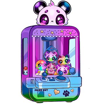 "Rainbow Multicolor - Kawaii Critters Stickers - Kawaii Panda Claw ...