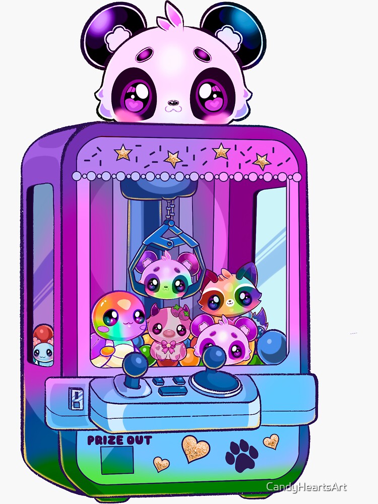 "Rainbow Multicolor - Kawaii Critters Stickers - Kawaii Panda Claw ...