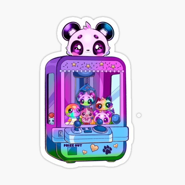 "Rainbow Multicolor - Kawaii Critters Stickers - Kawaii Panda Claw ...