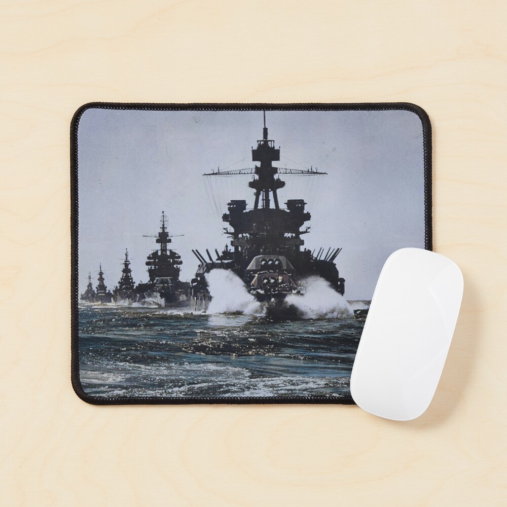 "Colorized Vintage WW2 Photograph -USS PENNSYLVANIA and battleship of ...