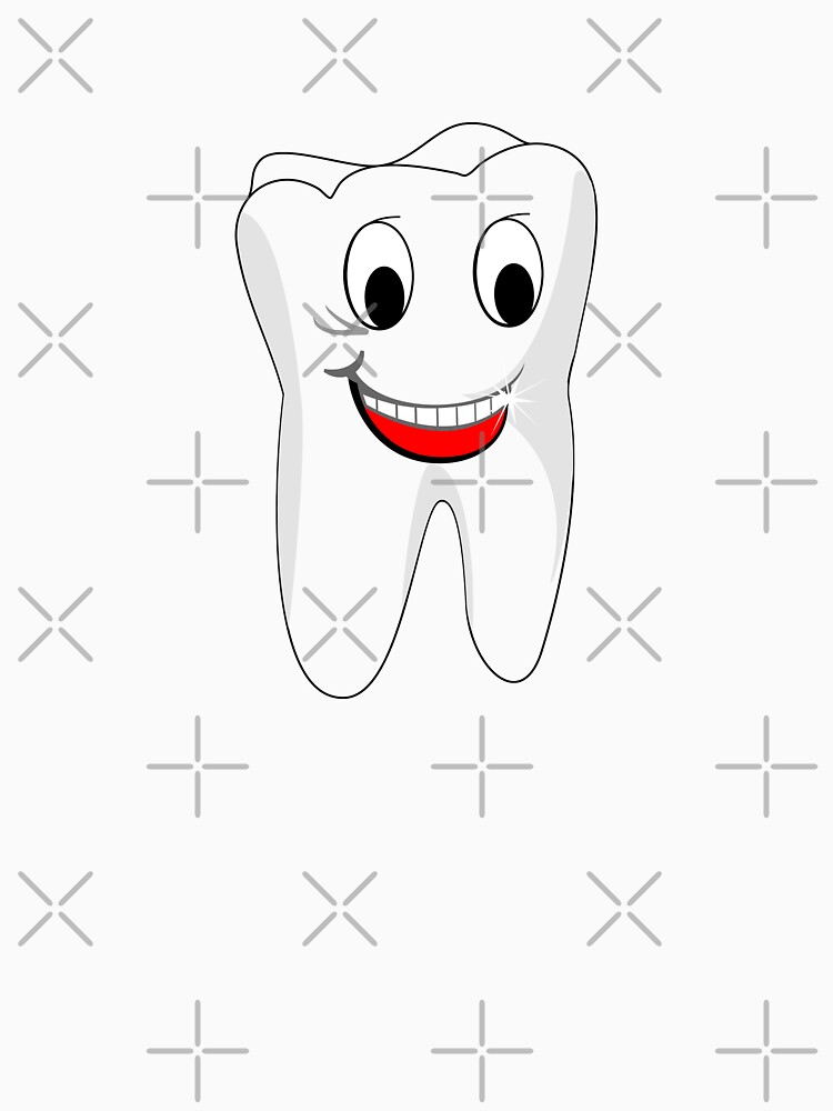 "Big happy tooth" T-shirt by heeheetees | Redbubble | tooth t-shirts ...