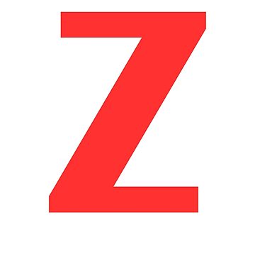 "Big Red Alphabet Letter Z" Sticker for Sale by RobbiesMusic | Redbubble