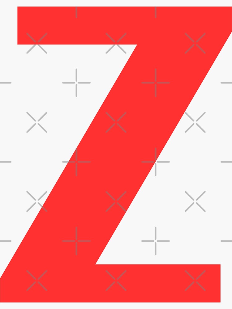 "Big Red Alphabet Letter Z" Sticker for Sale by RobbiesMusic | Redbubble