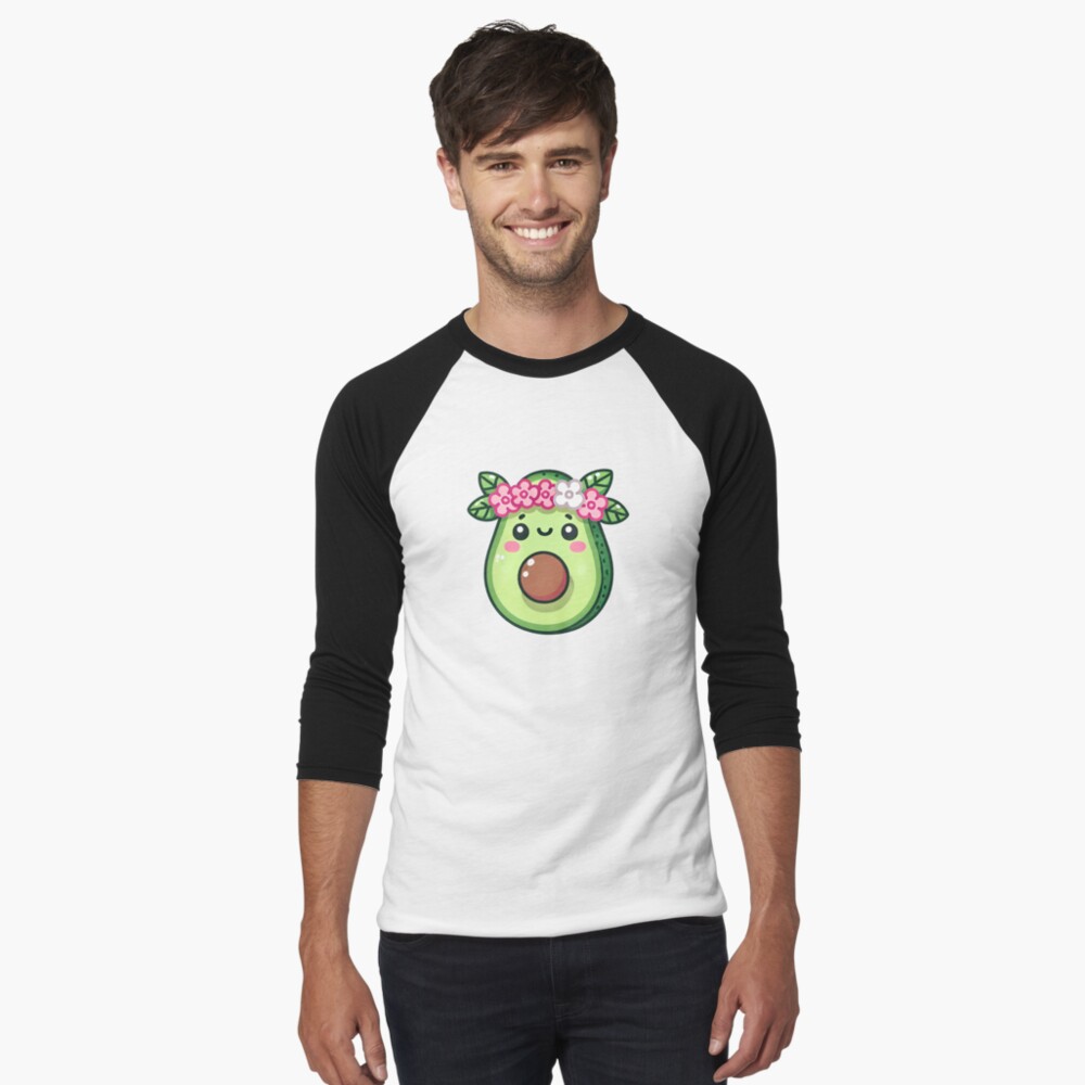 "Kawaii Avocado Floral " Sticker for Sale by KofiN | Redbubble