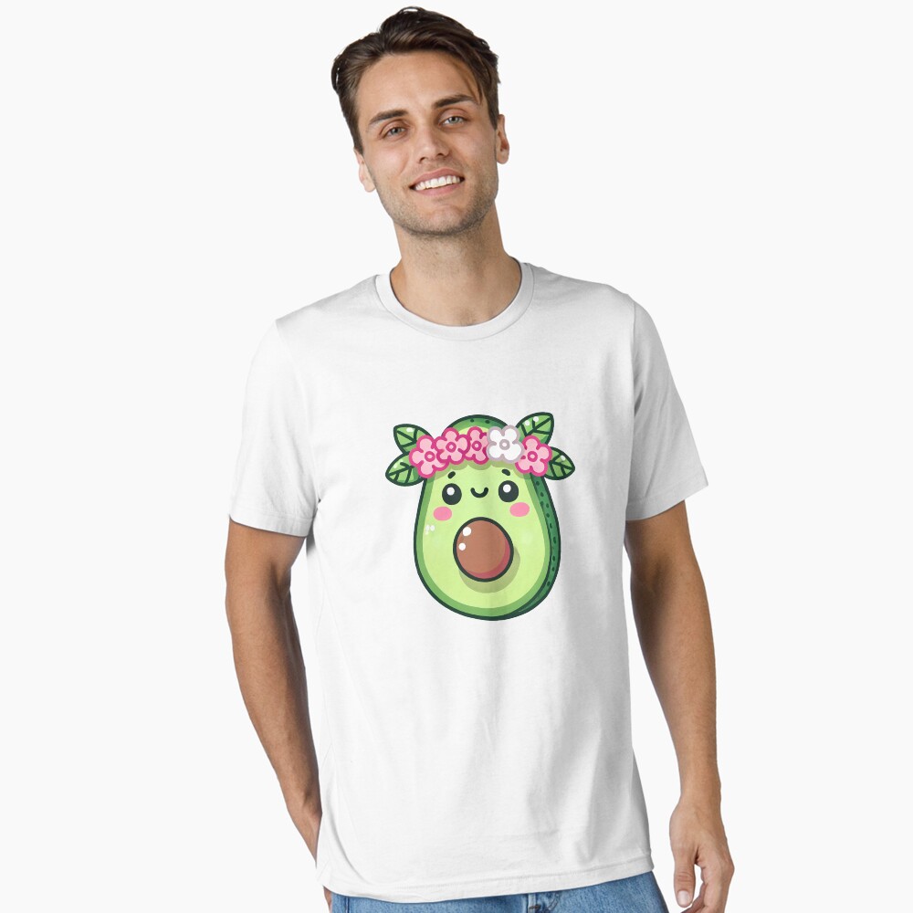 "Kawaii Avocado Floral " Sticker for Sale by KofiN | Redbubble