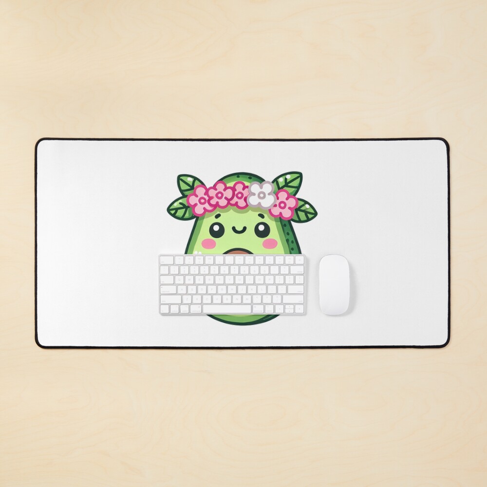 "Kawaii Avocado Floral " Sticker for Sale by KofiN | Redbubble