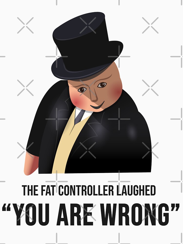"Fat Controller Meme T-shirt" Essential T-Shirt for Sale by TeeMonsters ...