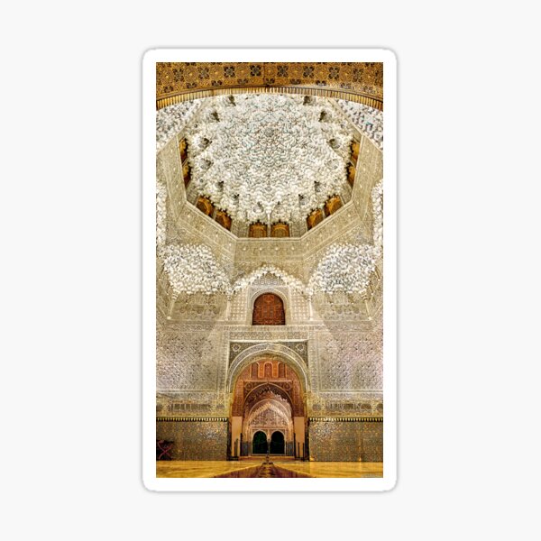 "Alhambra - Hall of the Two Sisters" Sticker for Sale by WWestmoreland ...