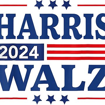 "Harris Walz 2024 Election Kamala Harris Tim Walz 24 For President" Art ...