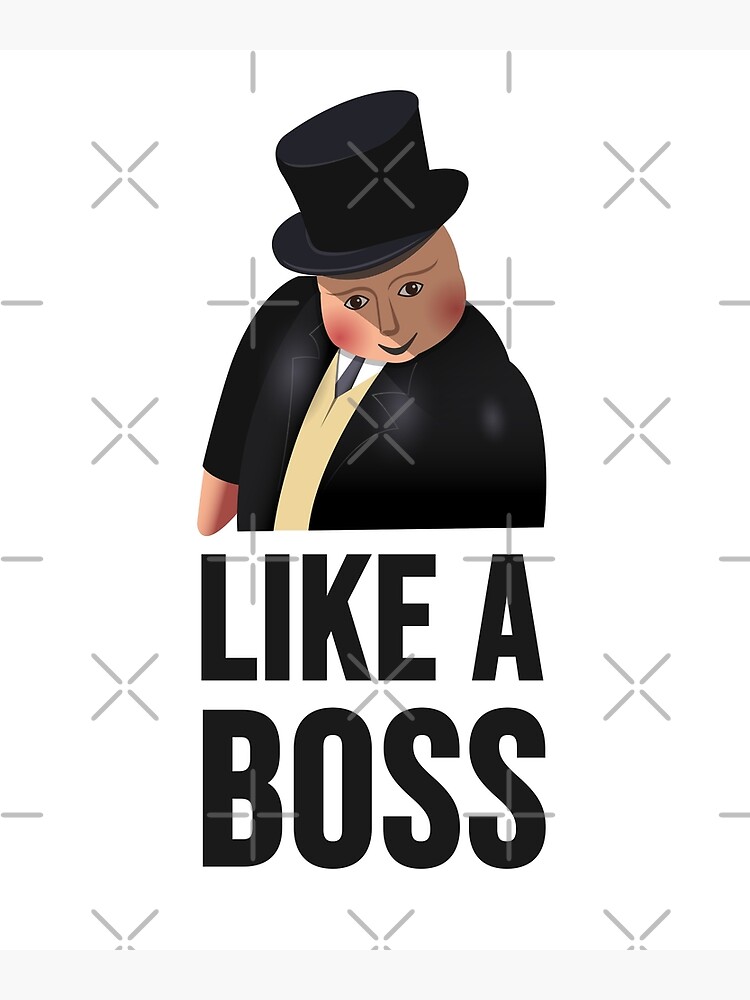 "Fat Controller Boss T-shirt" Poster for Sale by TeeMonsters | Redbubble