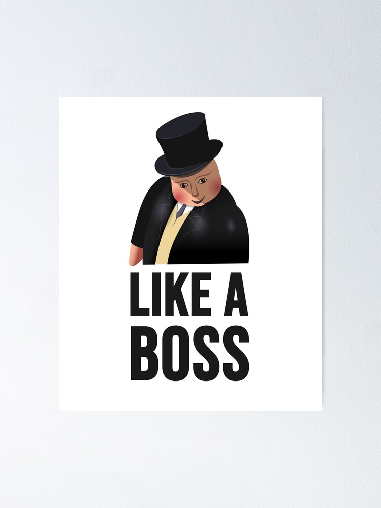 "Fat Controller Boss T-shirt" Poster for Sale by TeeMonsters | Redbubble