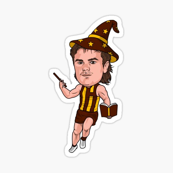 "Nick ‘Wizard’ Watson" Sticker for Sale by Perindesigns | Redbubble