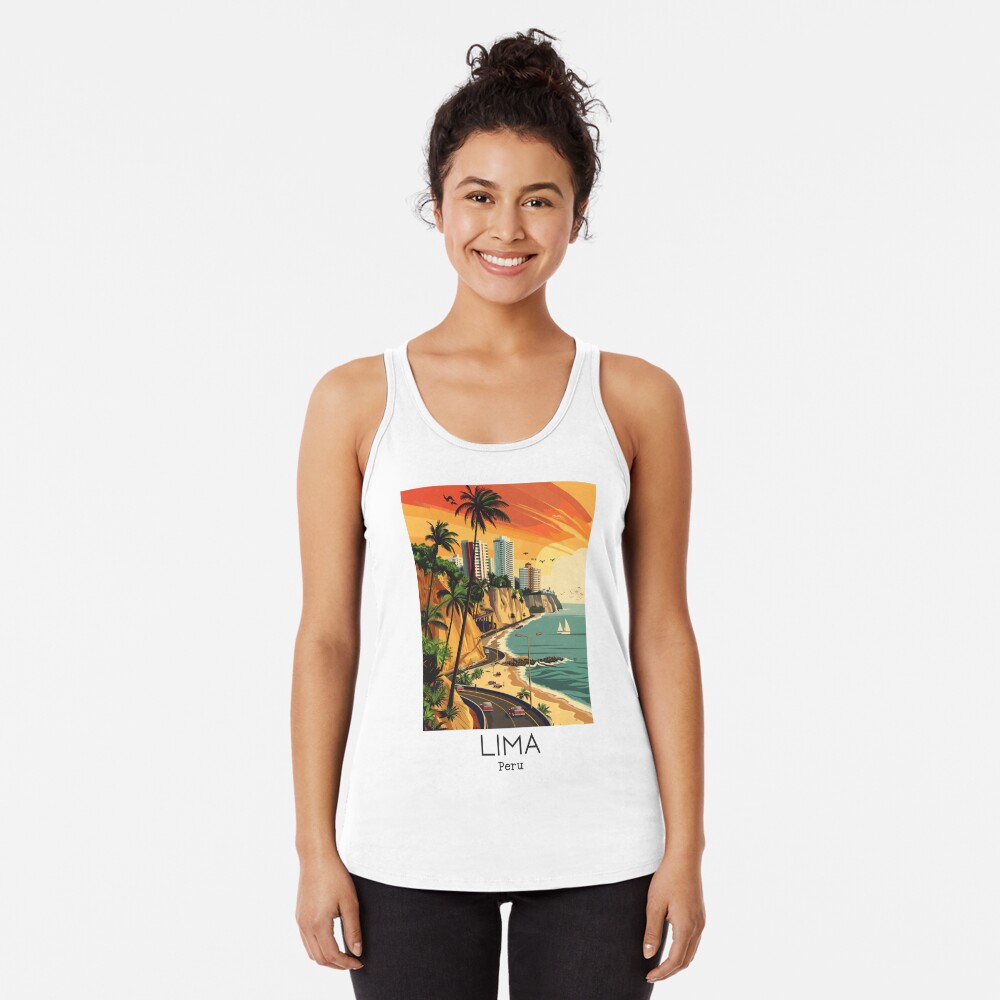 "A Vintage Travel Illustration of Lima - Peru " Sticker for Sale by ...