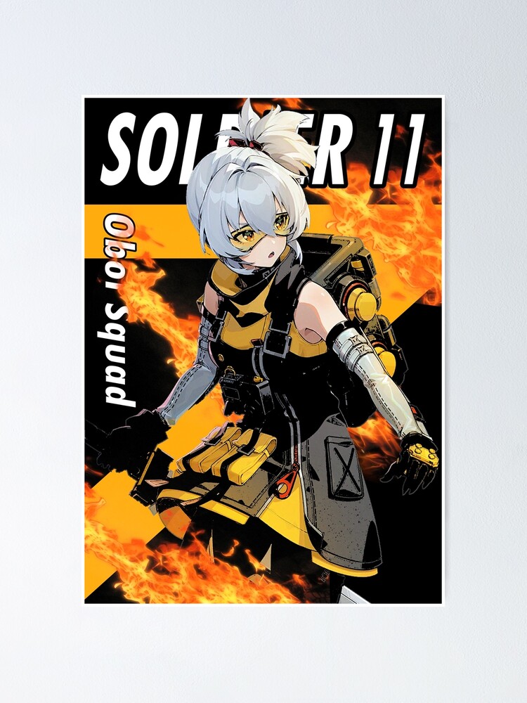 "Soldier 11 Zenless Zone Zero Shirt fan decals Soldier 11 zzz Stickers ...