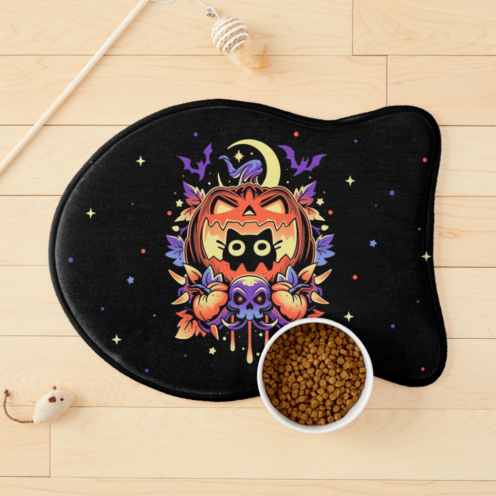 "Halloween Cat Hideout - Spooky Pumpkin" Sticker for Sale by Snouleaf ...