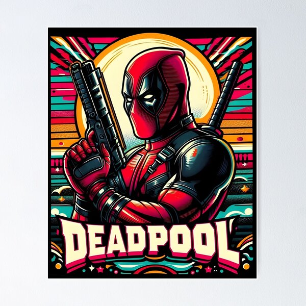 "Dynamic and Colorful Deadpool Design" Poster for Sale by Cipher-28 ...