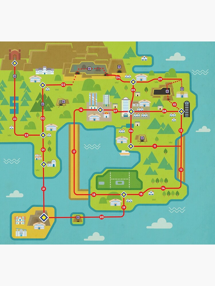 "Kanto map - Galar Style" Poster for Sale by retr0 | Redbubble