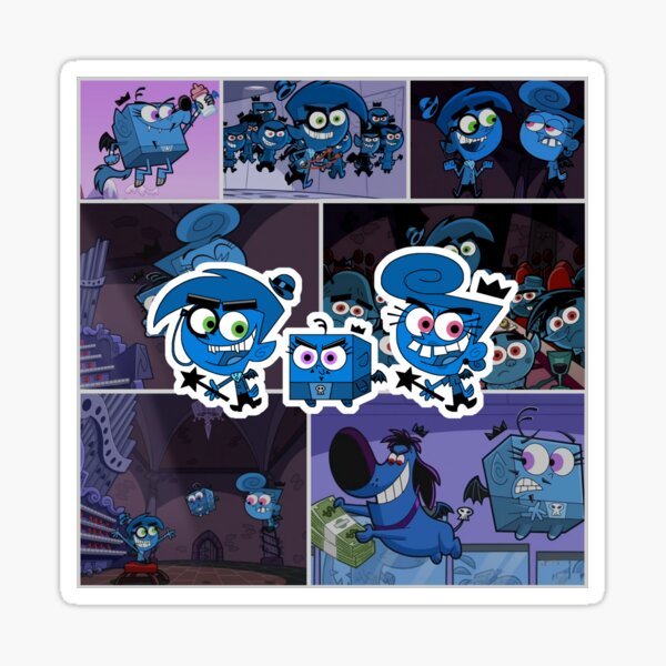 "Comic Style Cosmo, Anti Wanda and timmy Design." Sticker for Sale by M ...