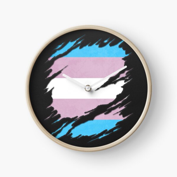 Transgender Flag Clocks | Redbubble