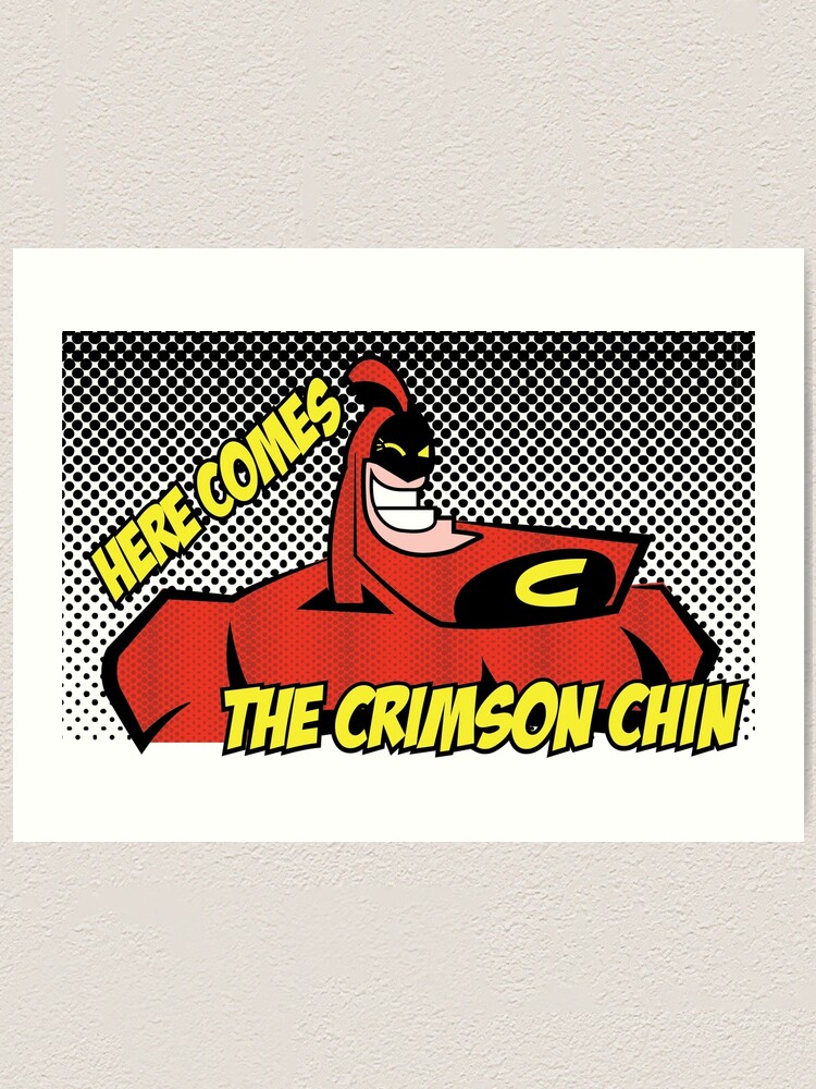 "The Crimson Chin Comic" Art Print for Sale by Mrmasterinferno | Redbubble