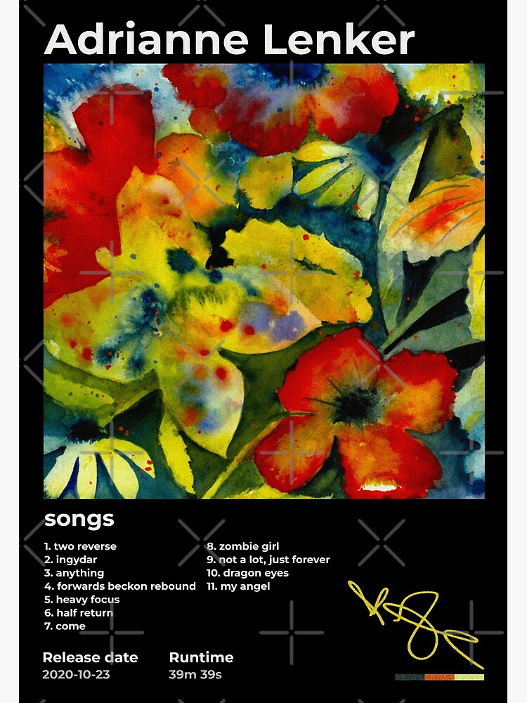 "Adrianne Lenker - songs" Poster for Sale by 200ug | Redbubble