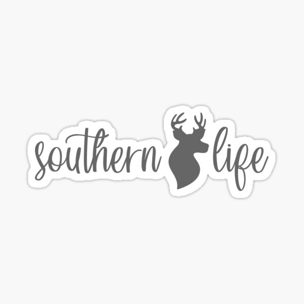 "Southern Life buck" Sticker for Sale by mclaurin612 | Redbubble