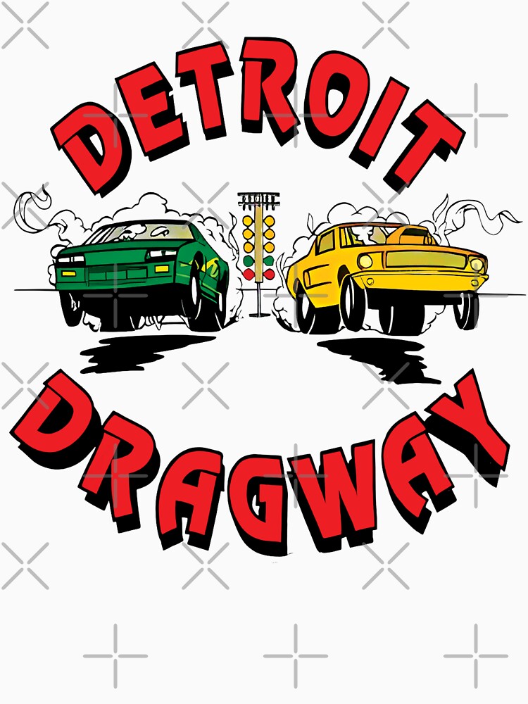 "Vintage Detroit Dragway emblem" Essential T-Shirt for Sale by ...